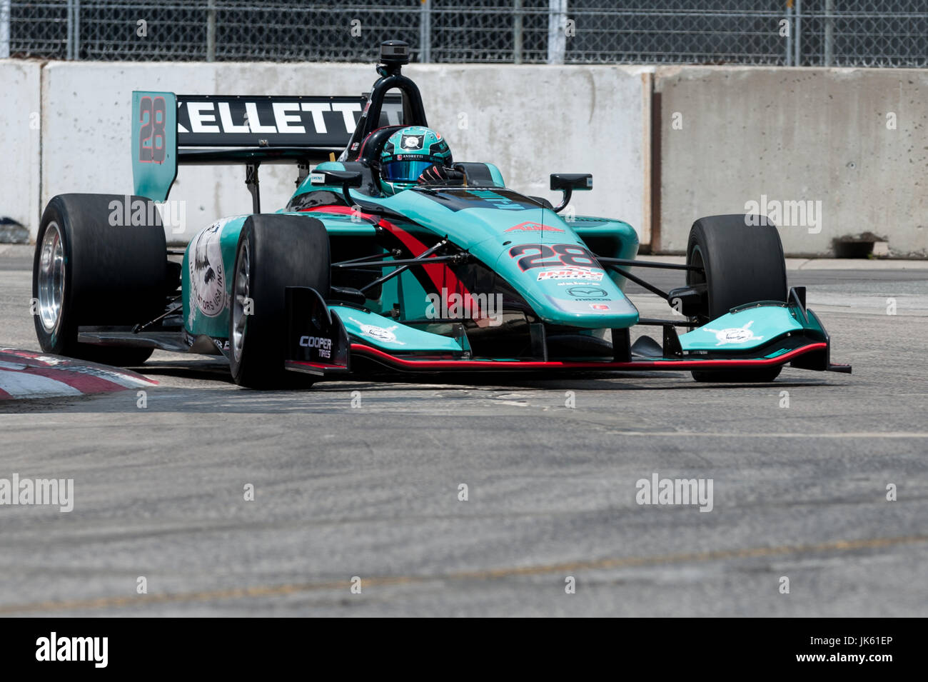 TORONTO, ON - JULY 14: Dalton Kellett (CAN) (#28) during the light ...