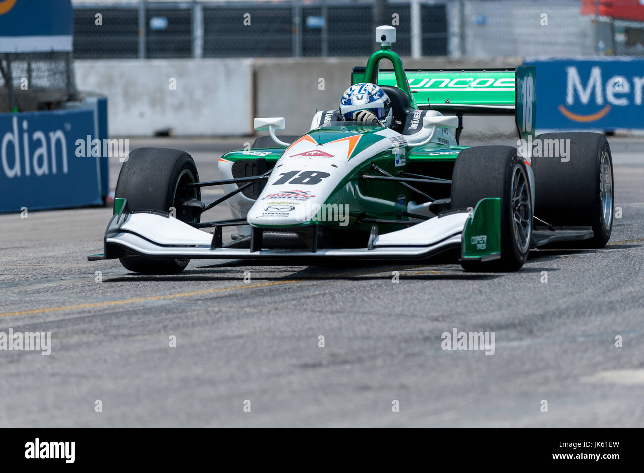 TORONTO, ON - JULY 14: Kyle Kaiser (#18) during the light IndyCar ...