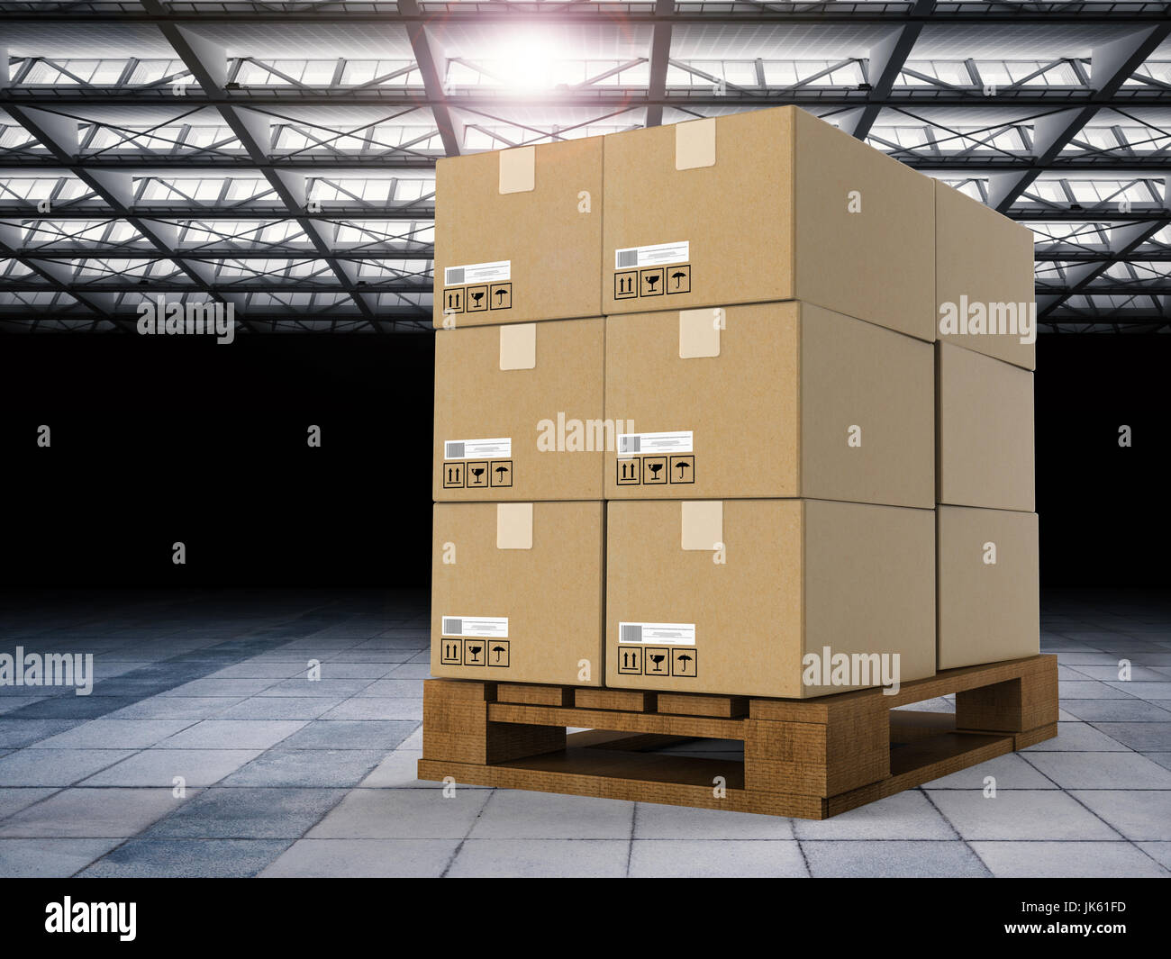 3d rendering heap of stockpile with warehouse background Stock Photo ...