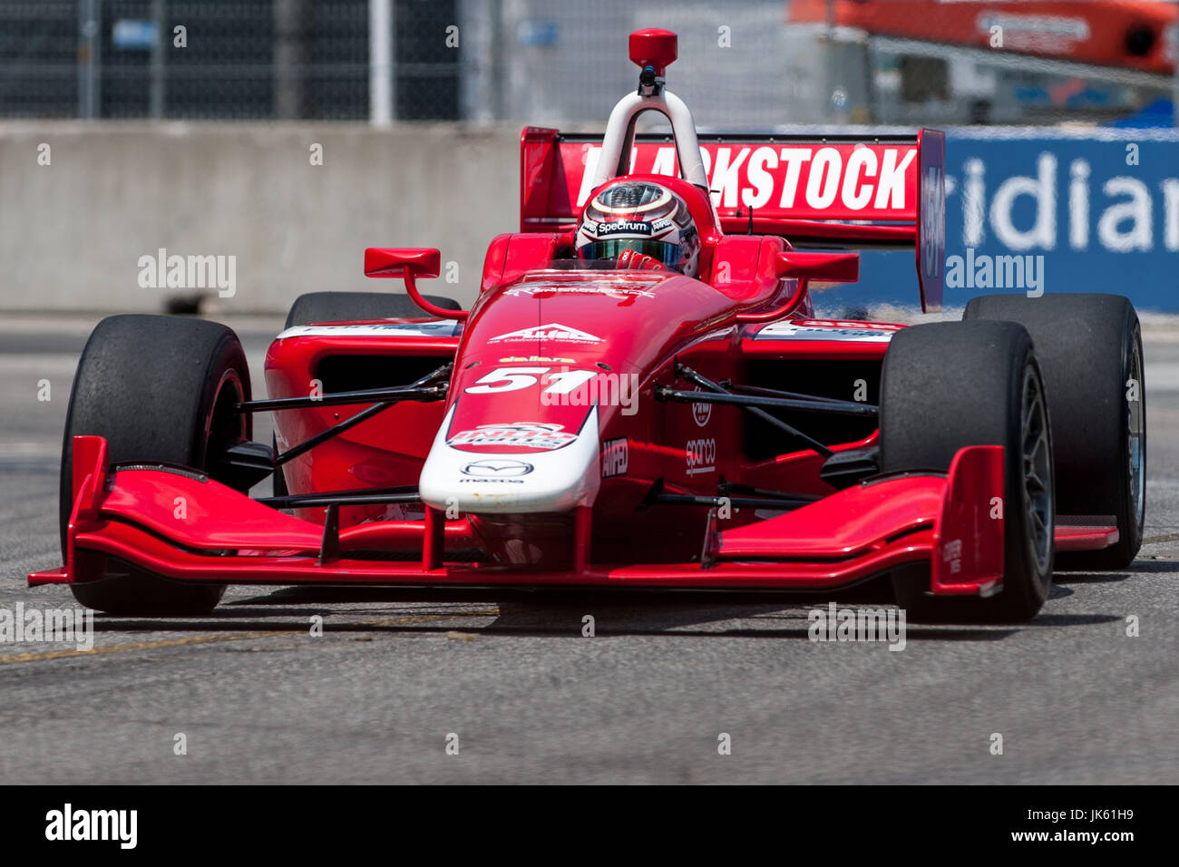 TORONTO, ON - JULY 14: Shelby Blackstock (#51) during the light IndyCar ...