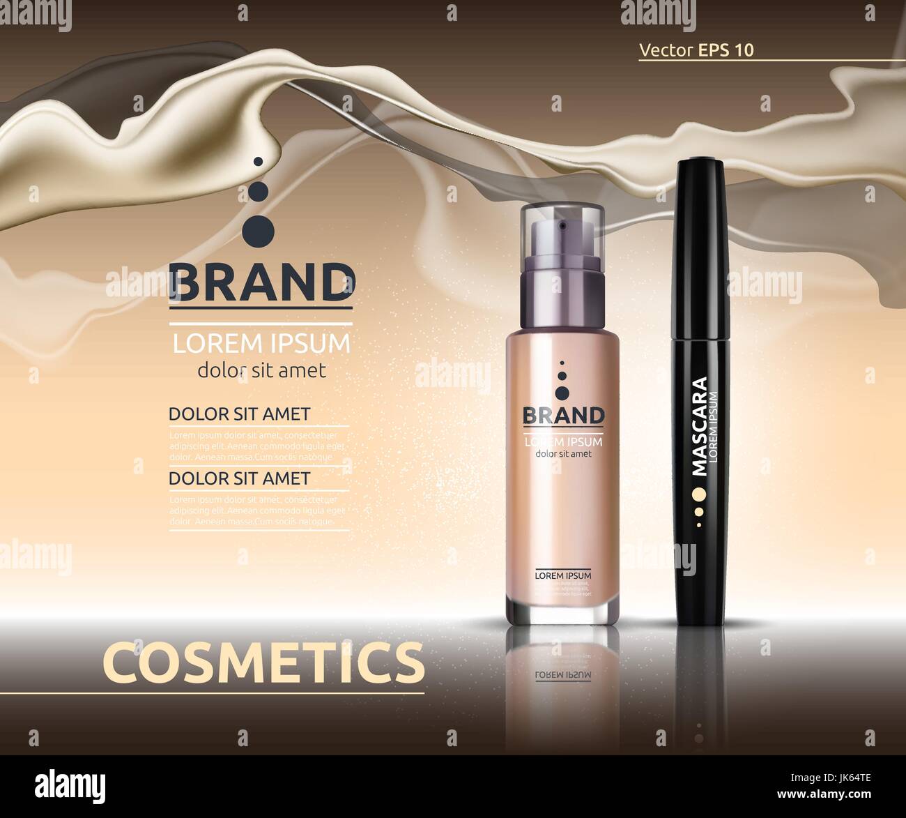 Advertising ads foundation cosmetic product hi-res stock photography ...