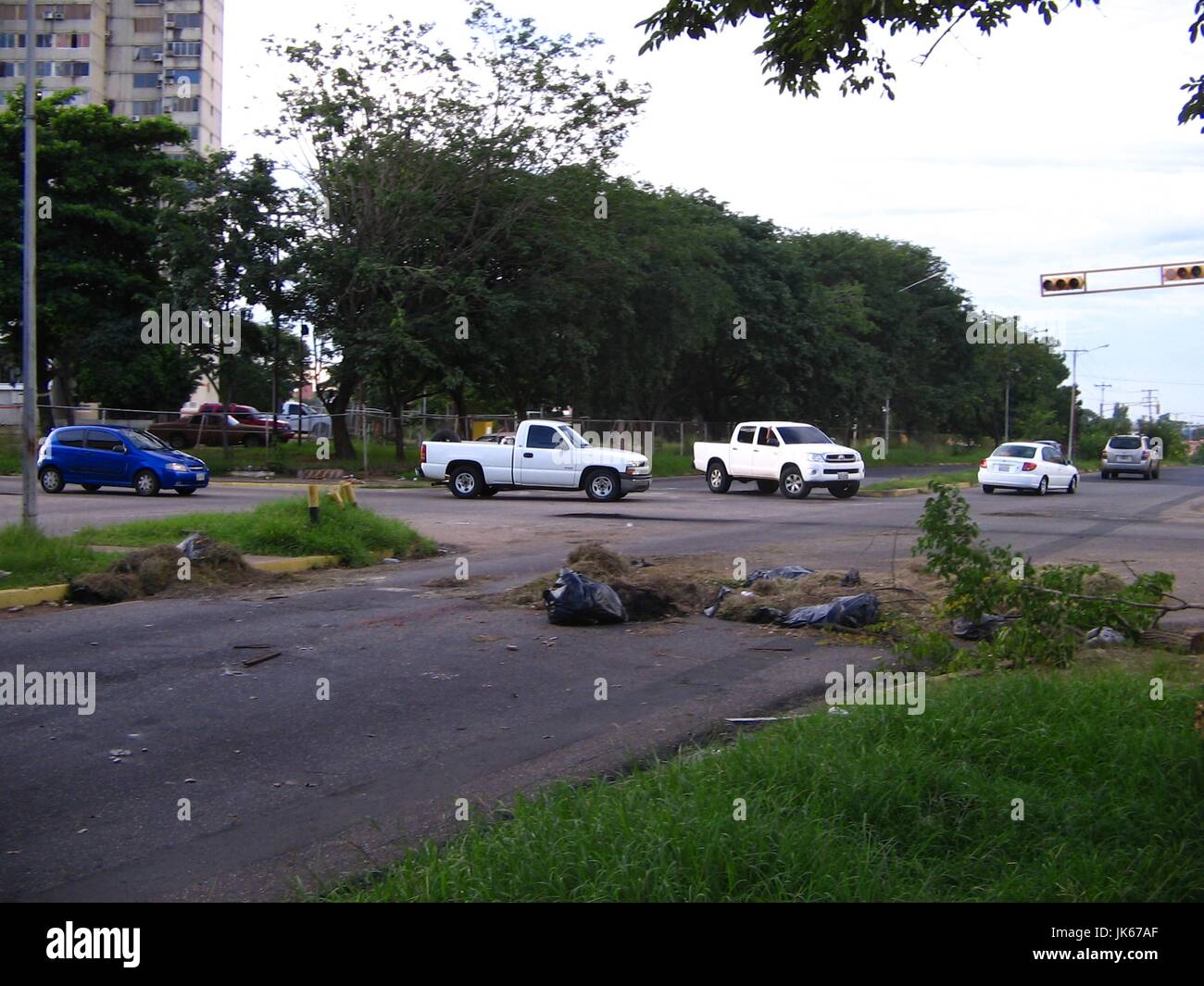 Guayana City, Venezuela, 21 July 2017. Several streets of this South ...