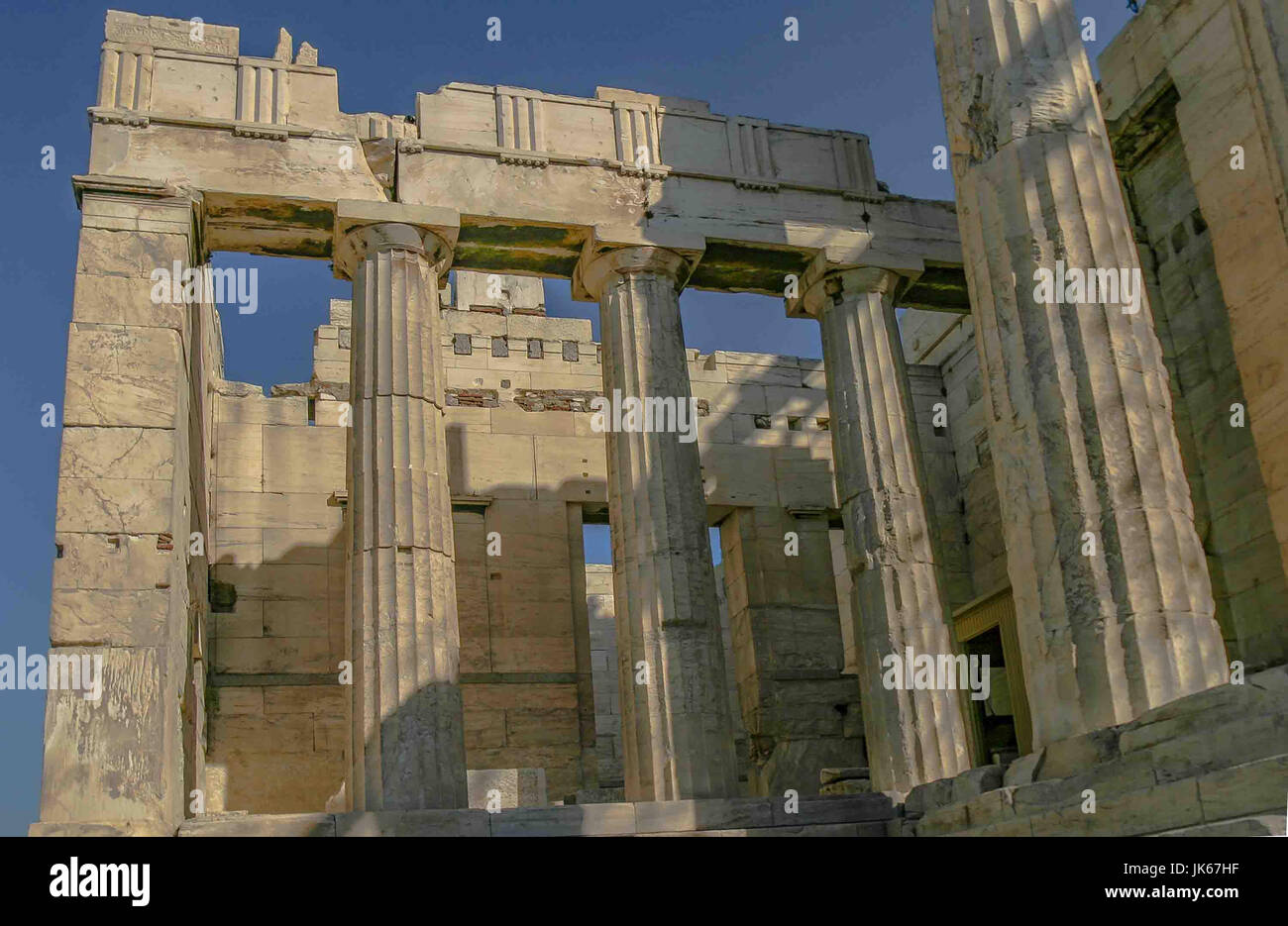 Athens, Greece. 30th Sep, 2004. Remains of the pinacotheca (picture ...