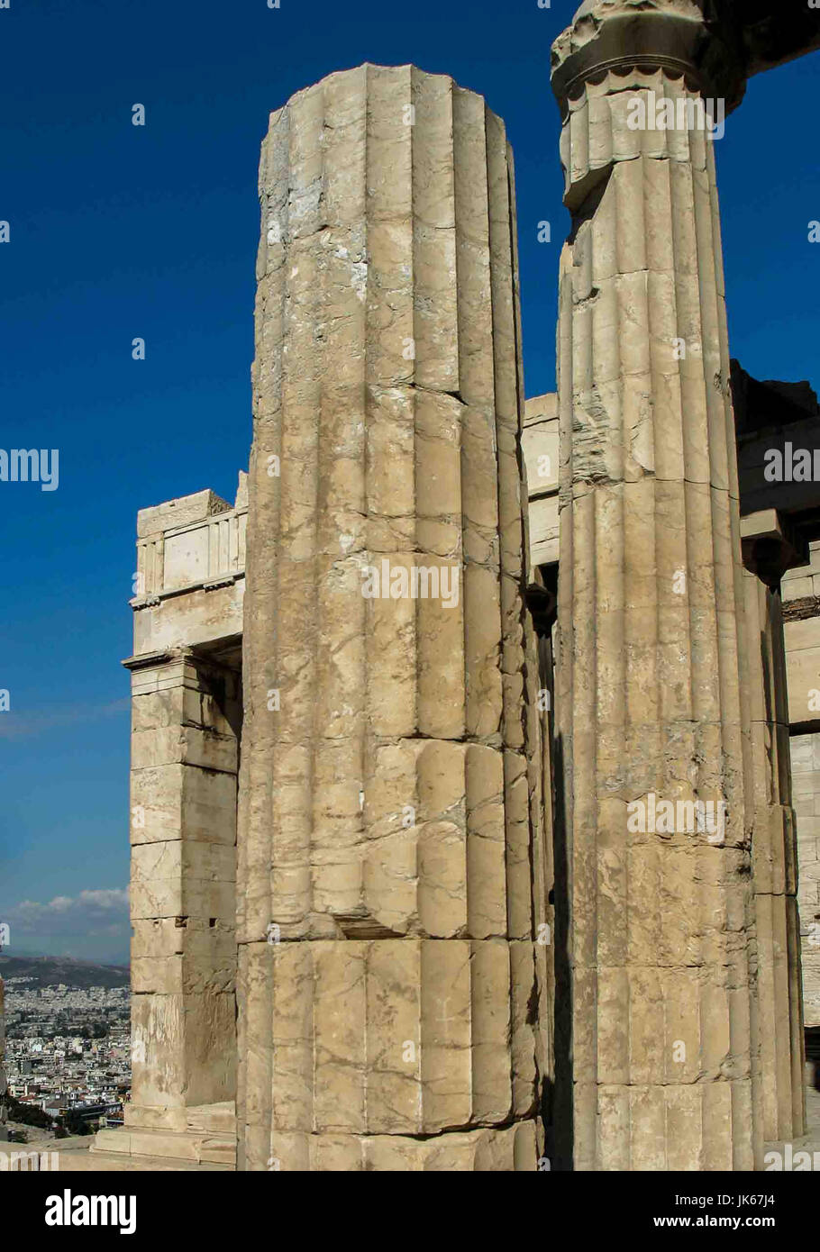 Athens, Greece. 30th Sep, 2004. Remains of the pinacotheca (picture ...
