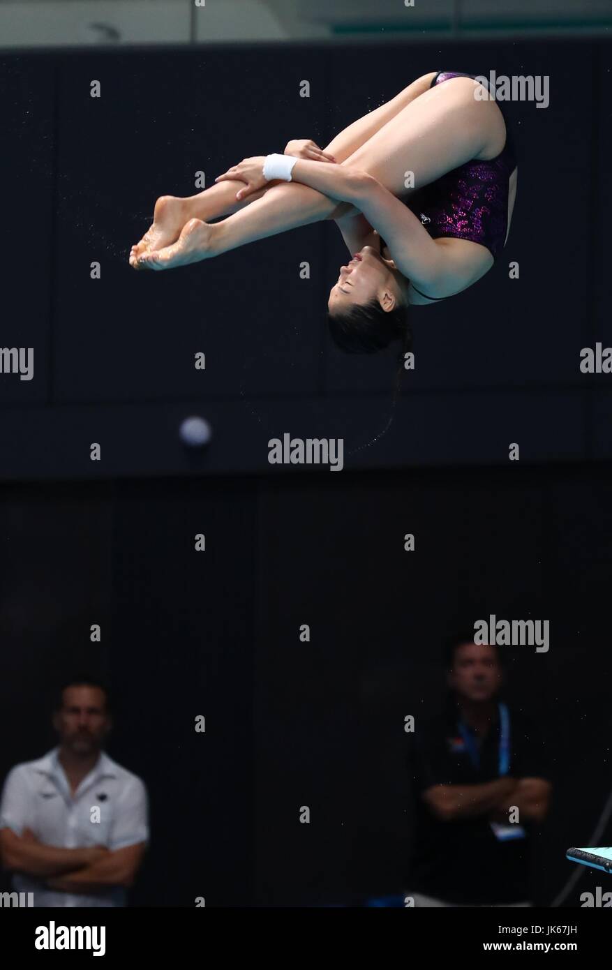 Budapest. 21st July, 2017. China's Wang Han competes during the women's ...
