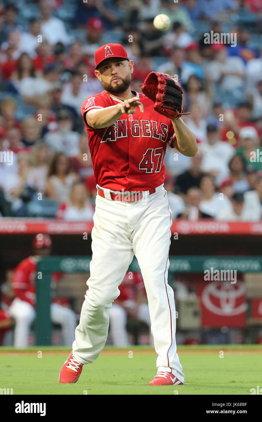 Anaheim, California, USA. July 21, 2017: Los Angeles Angels starting ...
