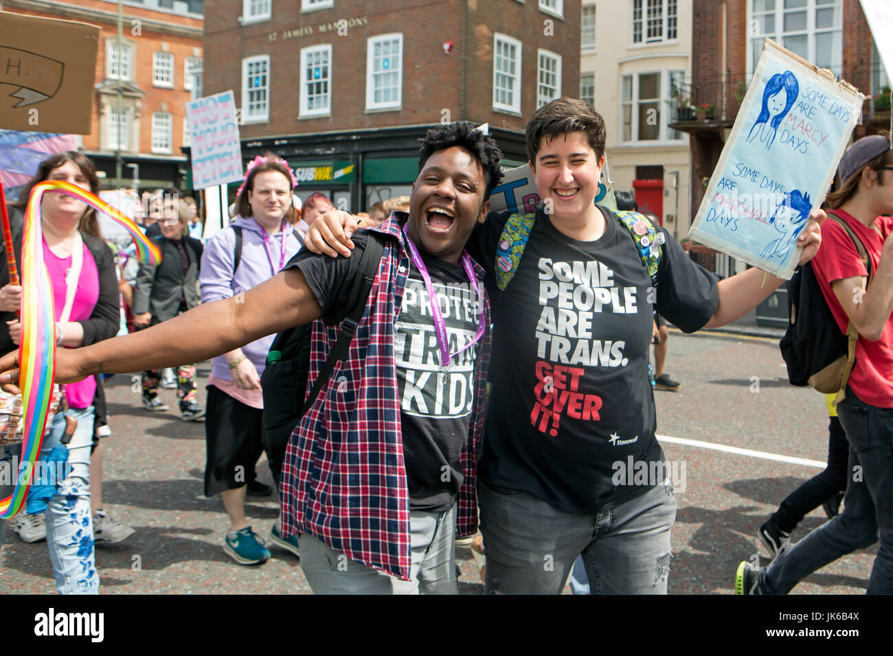 Brighton, UK. 22nd July, 2017. Trans Pride Brighton, now in it’s 5th ...