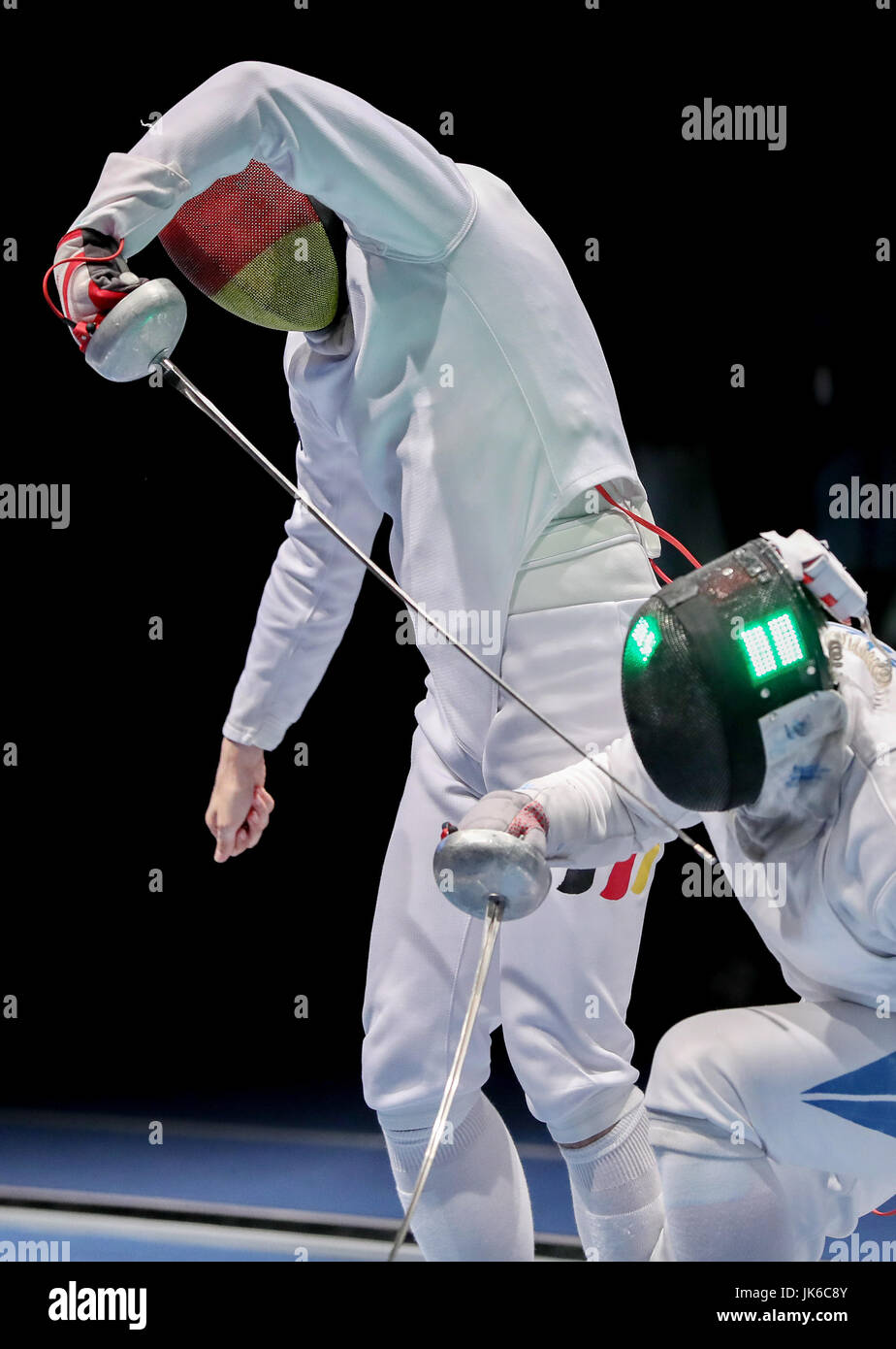 Leipzig, Germany. 22nd July, 2017. The German épée fencer Richard ...