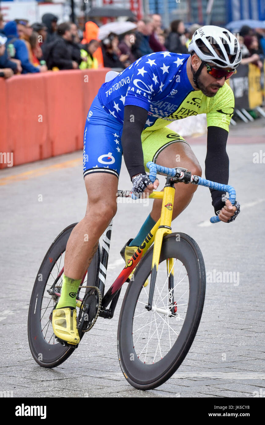 London, UK. 22 July 2017. World class international cyclists take part ...