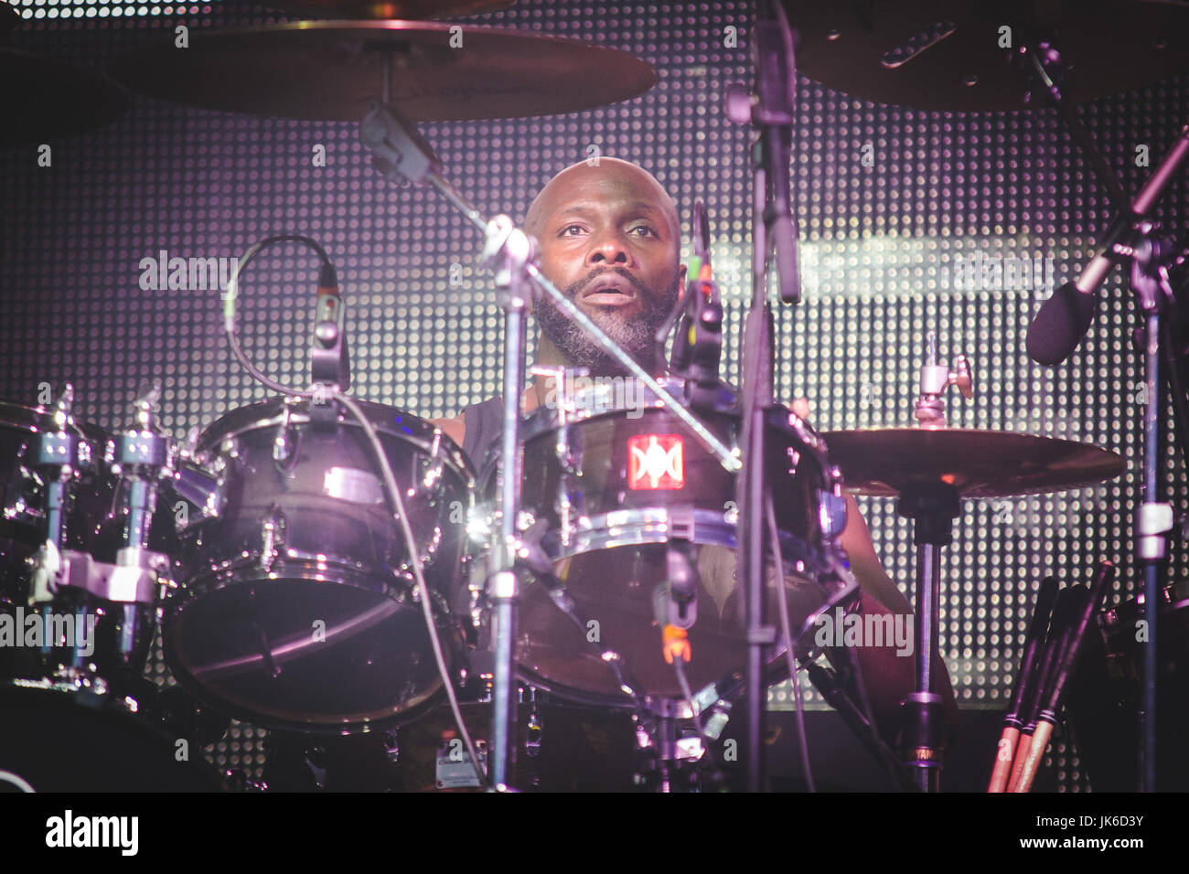 July 21, 2017 - Gary Powell of The Libertines, performing at Tramlines ...