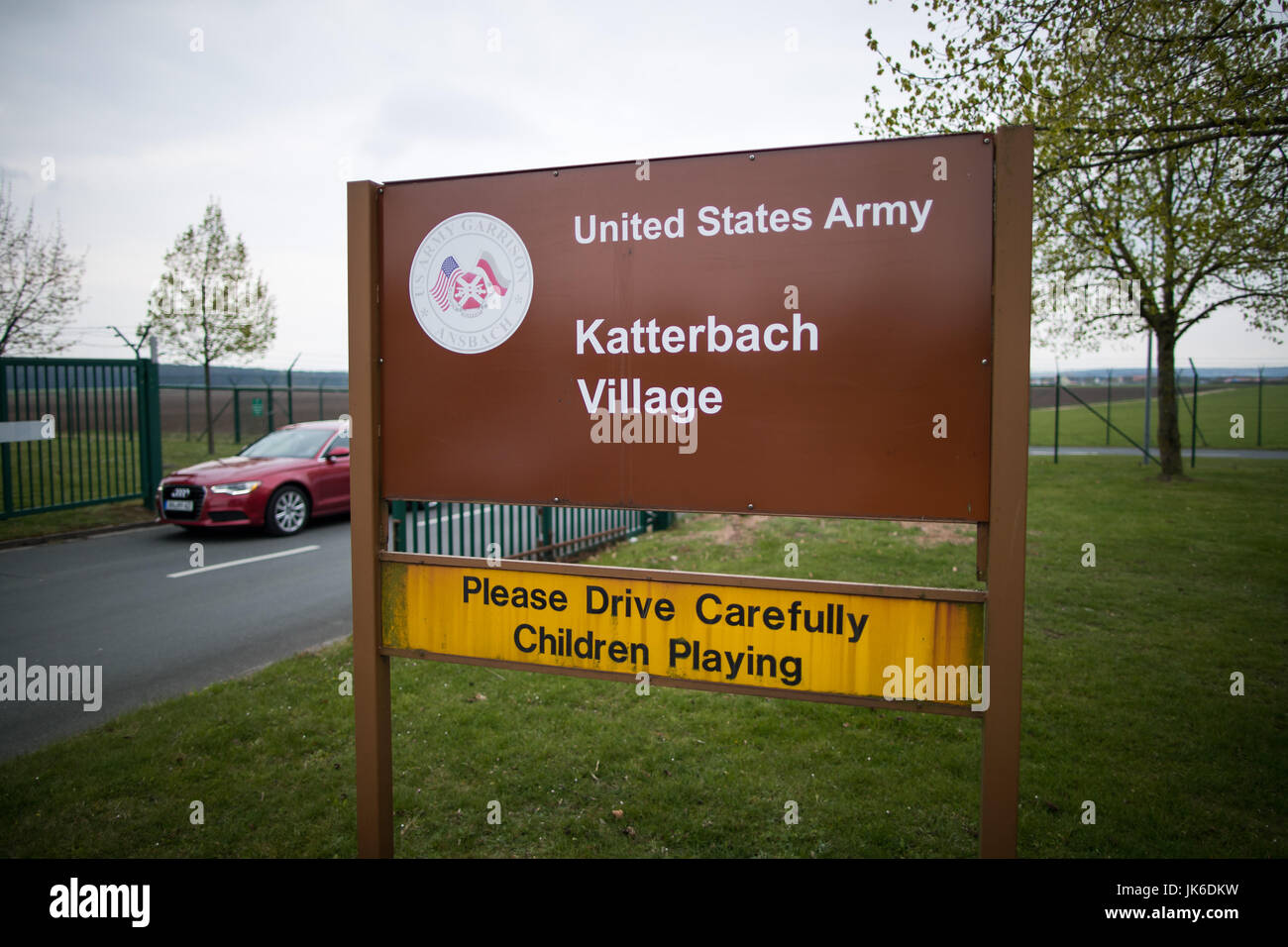 Ansbach, Germany. 27th Apr, 2017. The grounds of the helicopter base of ...