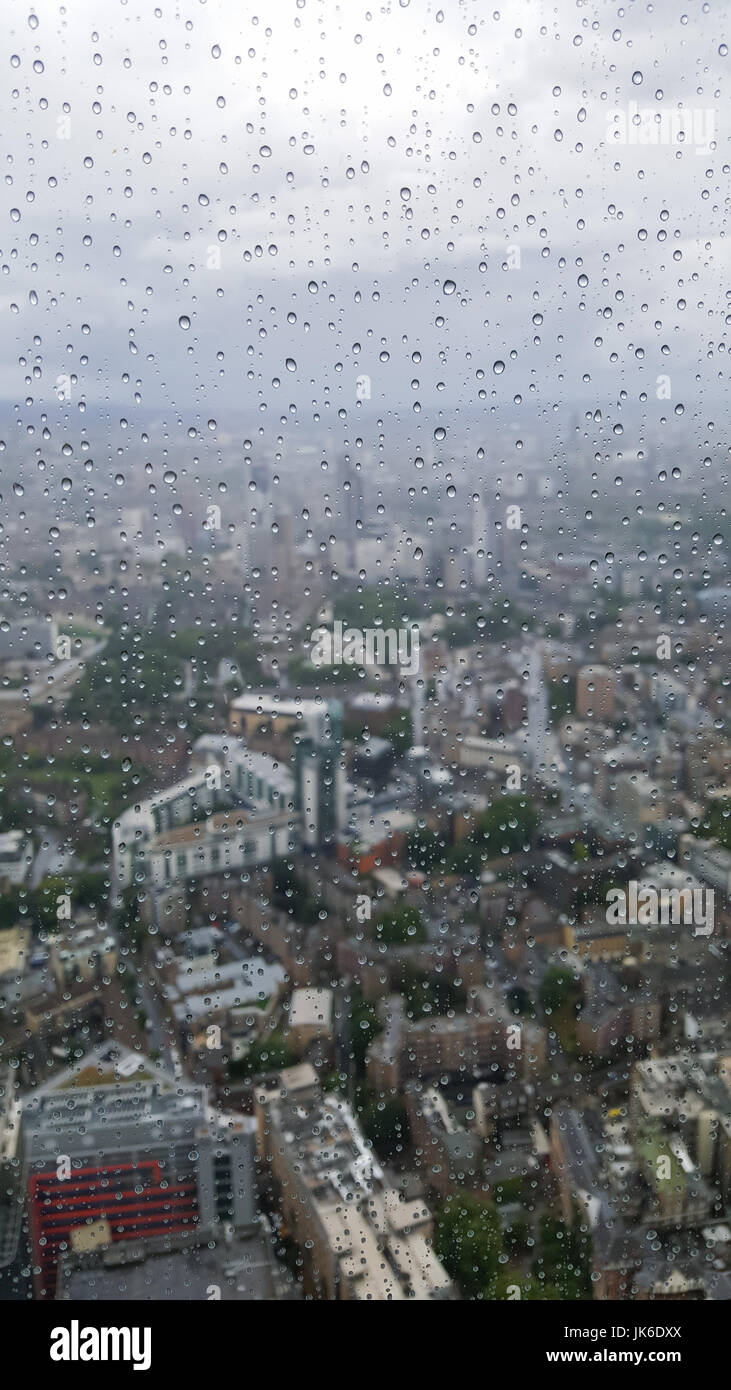 London. UK 22 July 2017 - An aerial view of London's skyline after ...