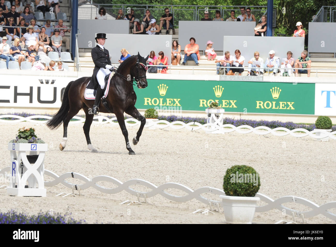 Aachen, Germany. 22nd July, 2017. Dressage rider Agnete Kirk Thinggaard ...