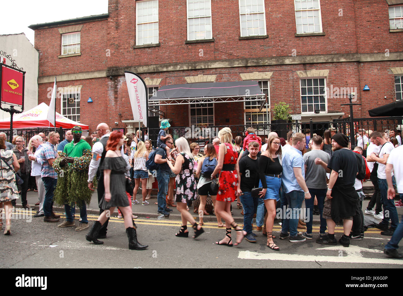 Sheffield, UK, 22 July 2015. Tramlines music festival that take place ...