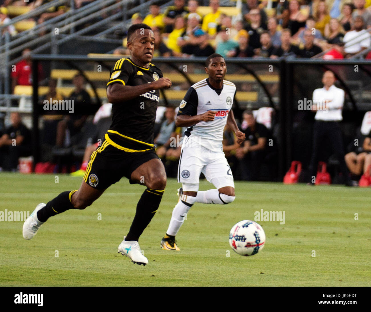 July 22, 2017:Columbus Crew forward Ola Kamara (11) breaks loose ...