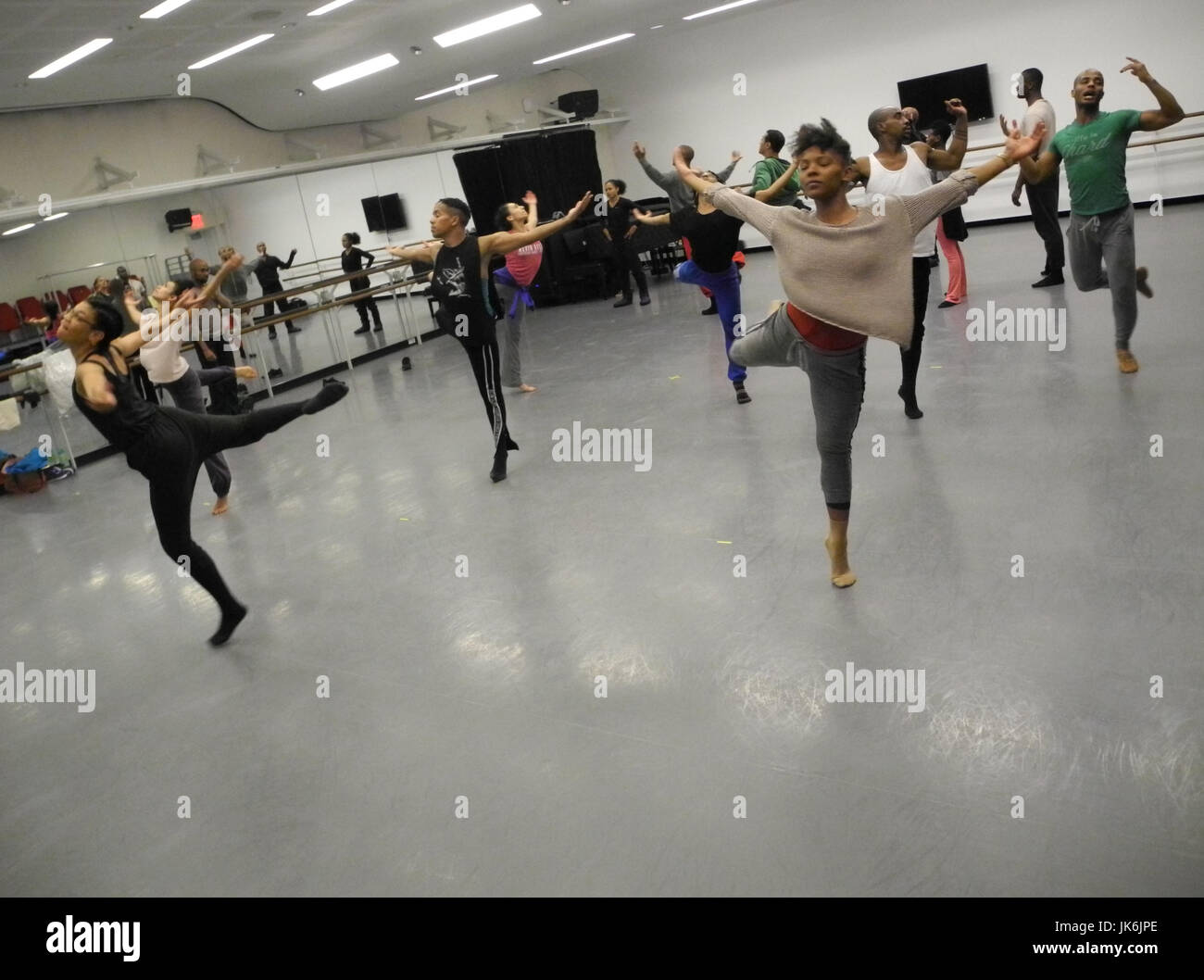 New York, US. 06th June, 2017. The dancers of the Alvin Ailey American ...
