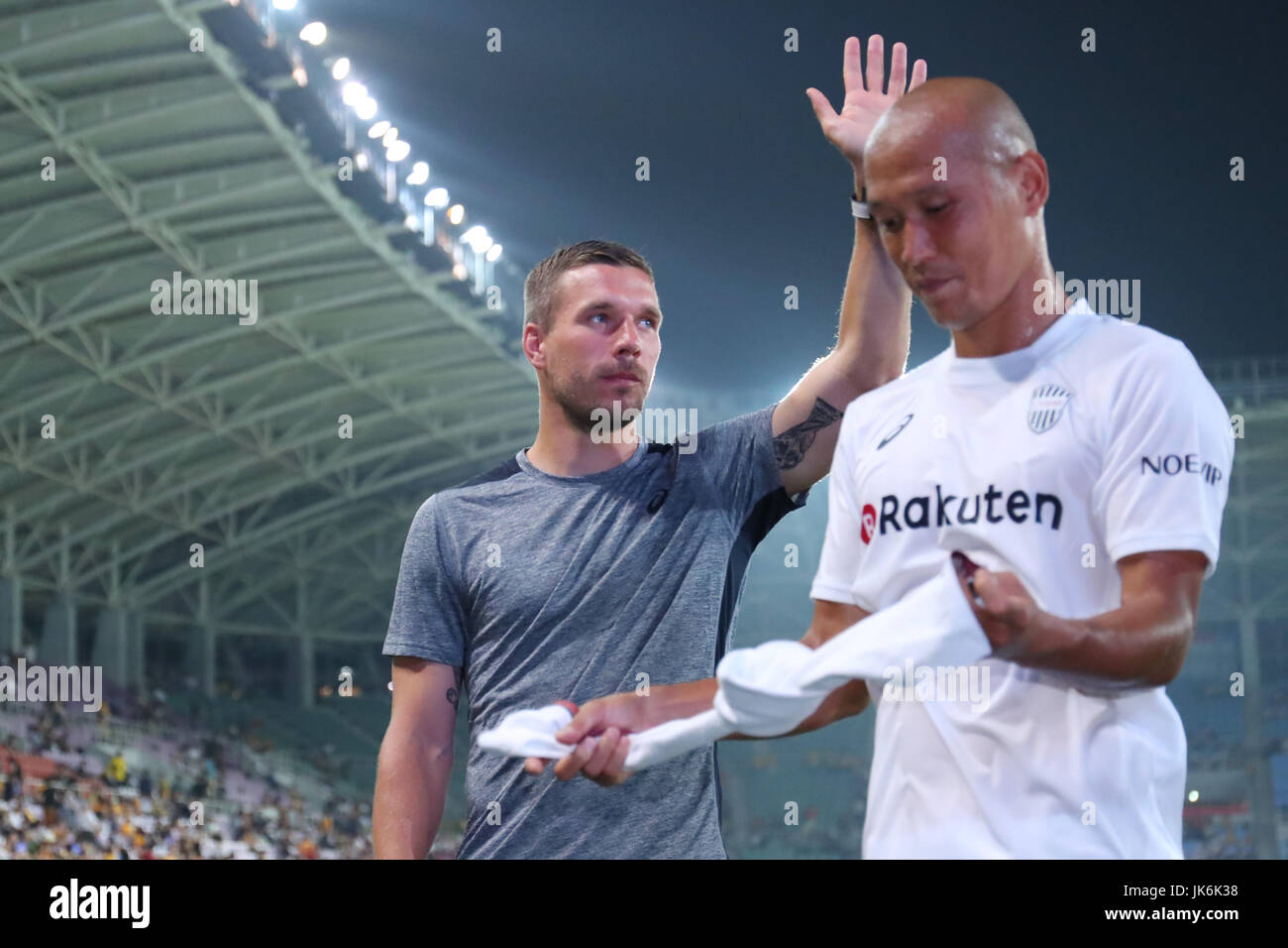Yurtec Stadium Sendai, Miyagi, Japan. 22nd July, 2017. Lukas Podolski ...