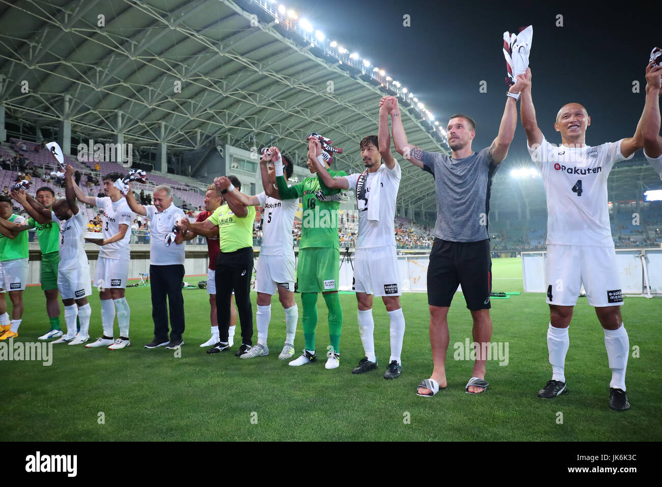 Yurtec Stadium Sendai, Miyagi, Japan. 22nd July, 2017. Vissel Kobe team ...