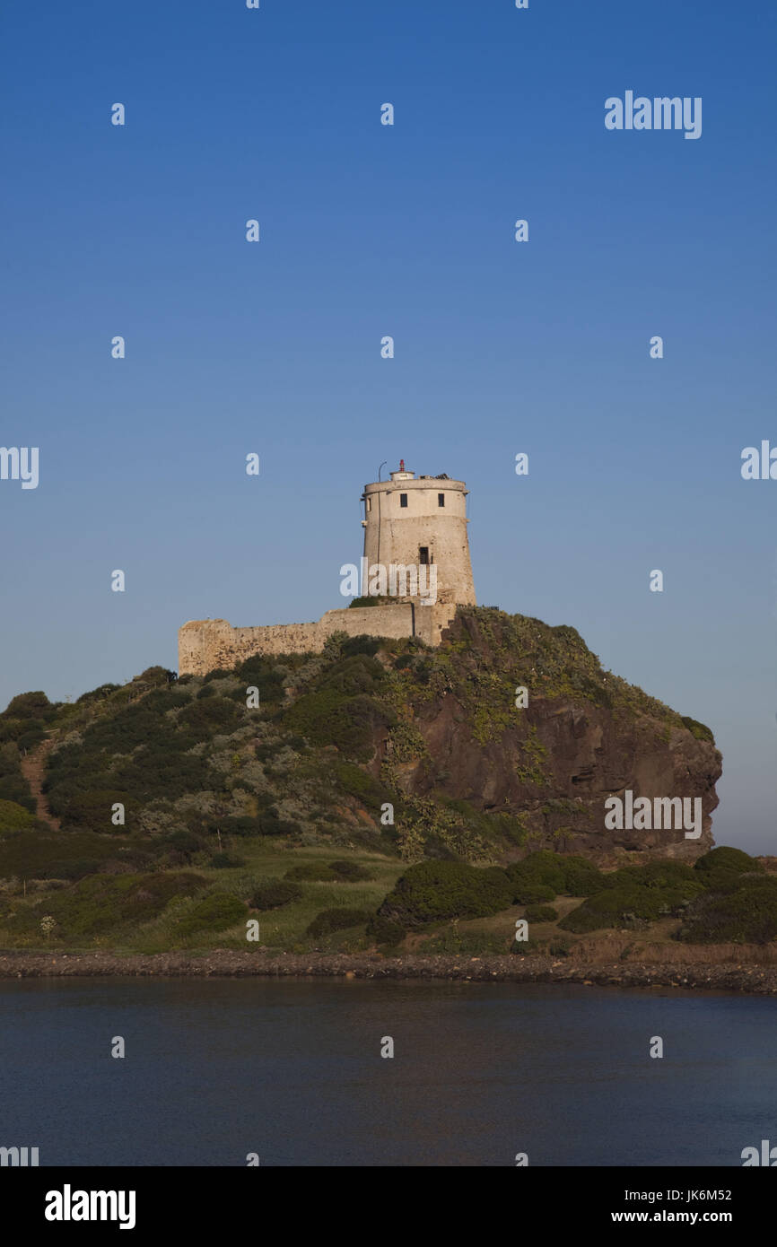 Italy, Sardinia, Southwest Sardinia, Nora, Spanish Watchtower by the ...