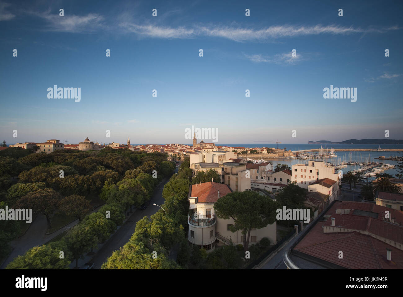 Italy Sardinia Alghero Aerial View High Resolution Stock Photography ...