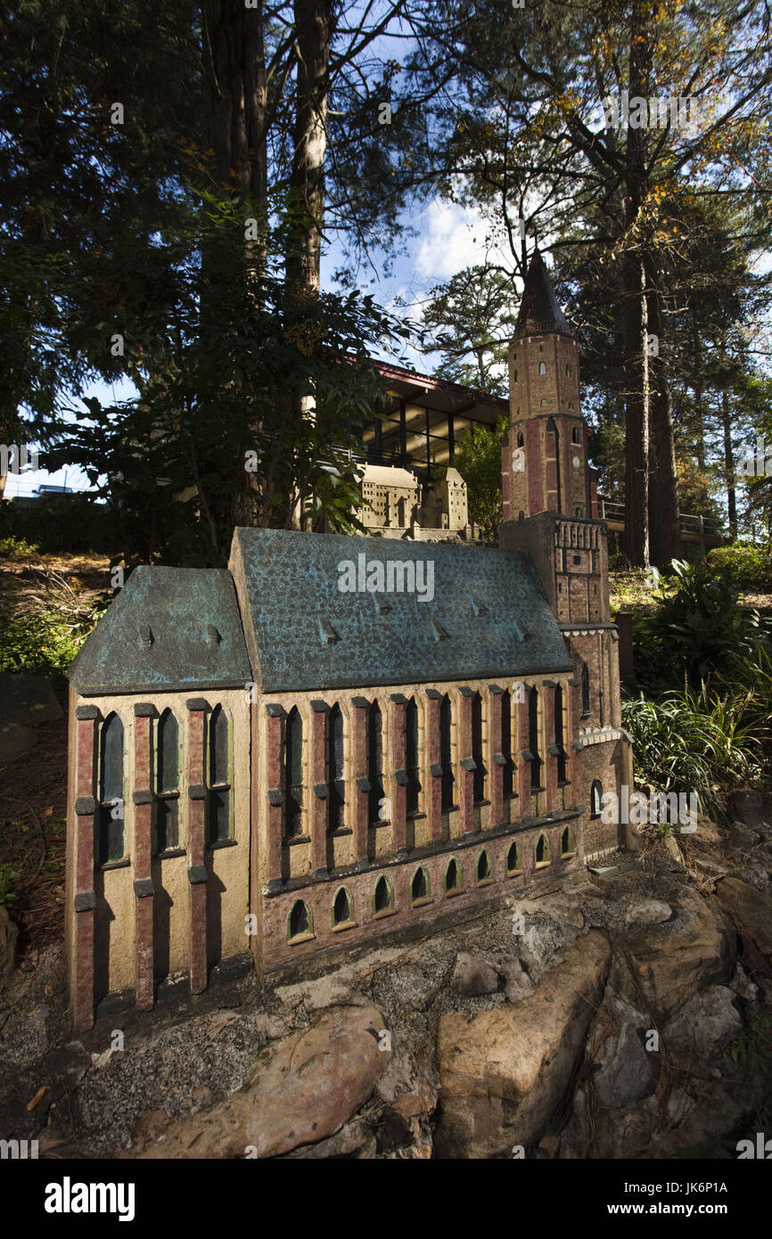 USA, Alabama, Cullman, Ave Maria Grotto, miniature international ...