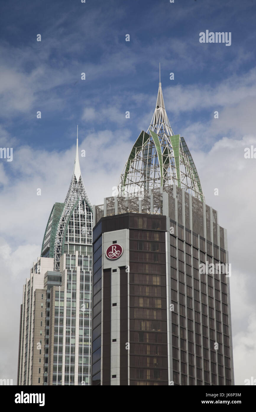 USA, Alabama, Mobile, RSA Tower and Riverview Plaza buildings Stock ...