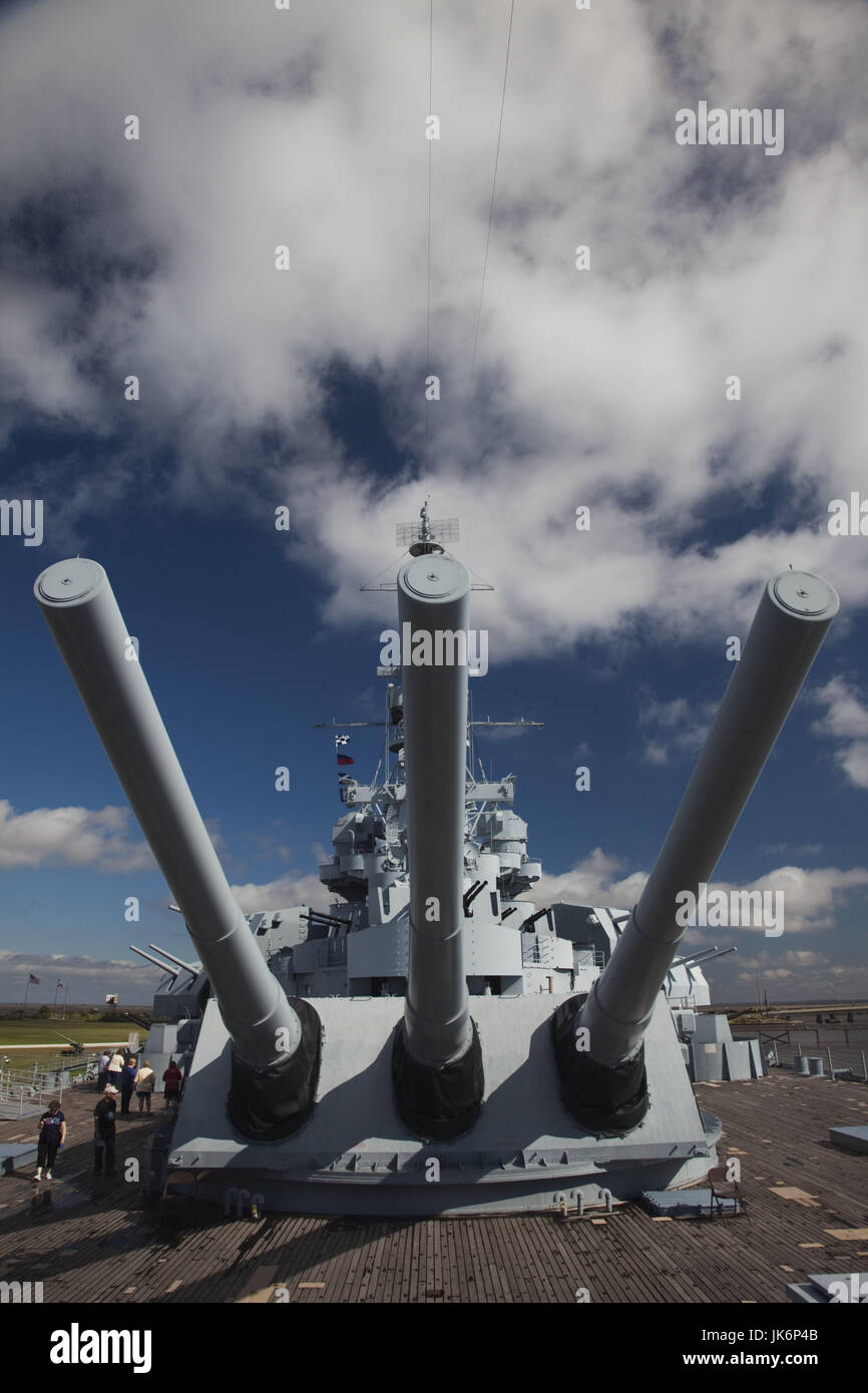USA, Alabama, Mobile, Battleship Memorial Park, World War 2-era ...