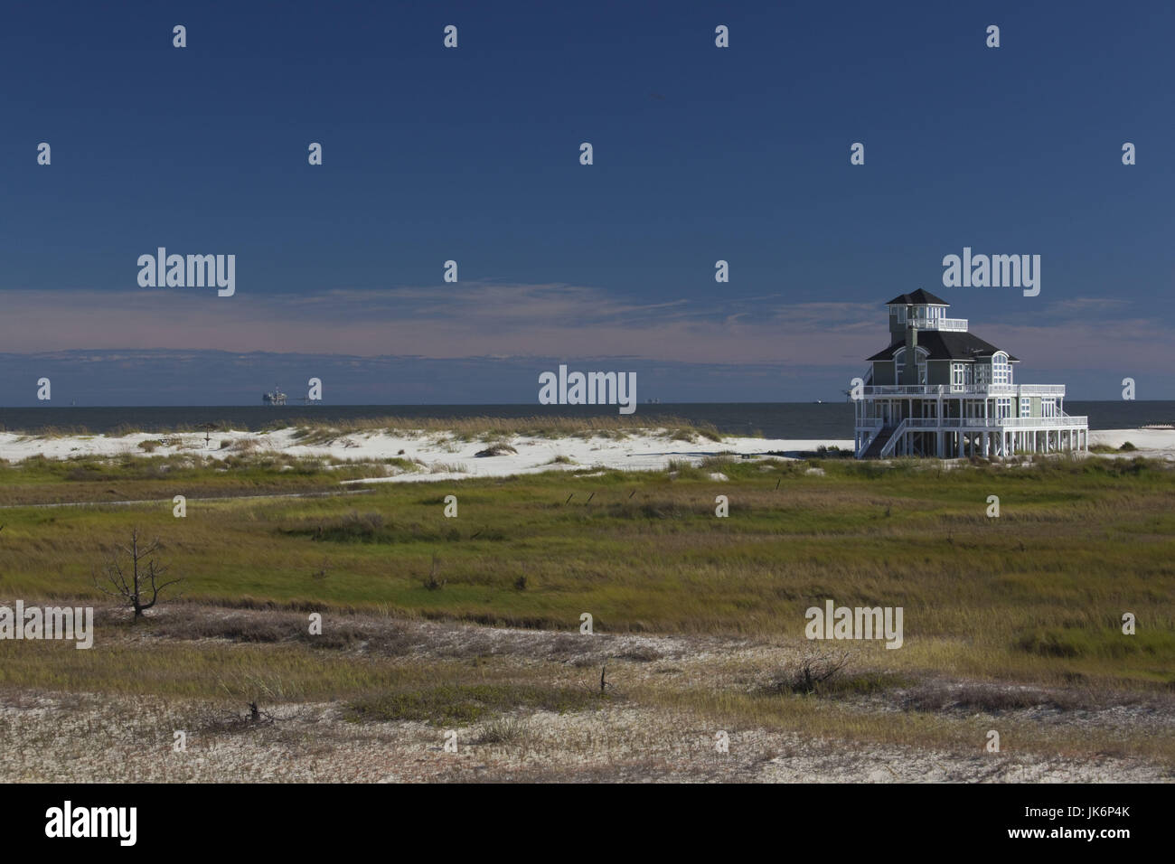 USA, Alabama, Gulf Shores, Mobile Bay area, beach house Stock Photo - Alamy