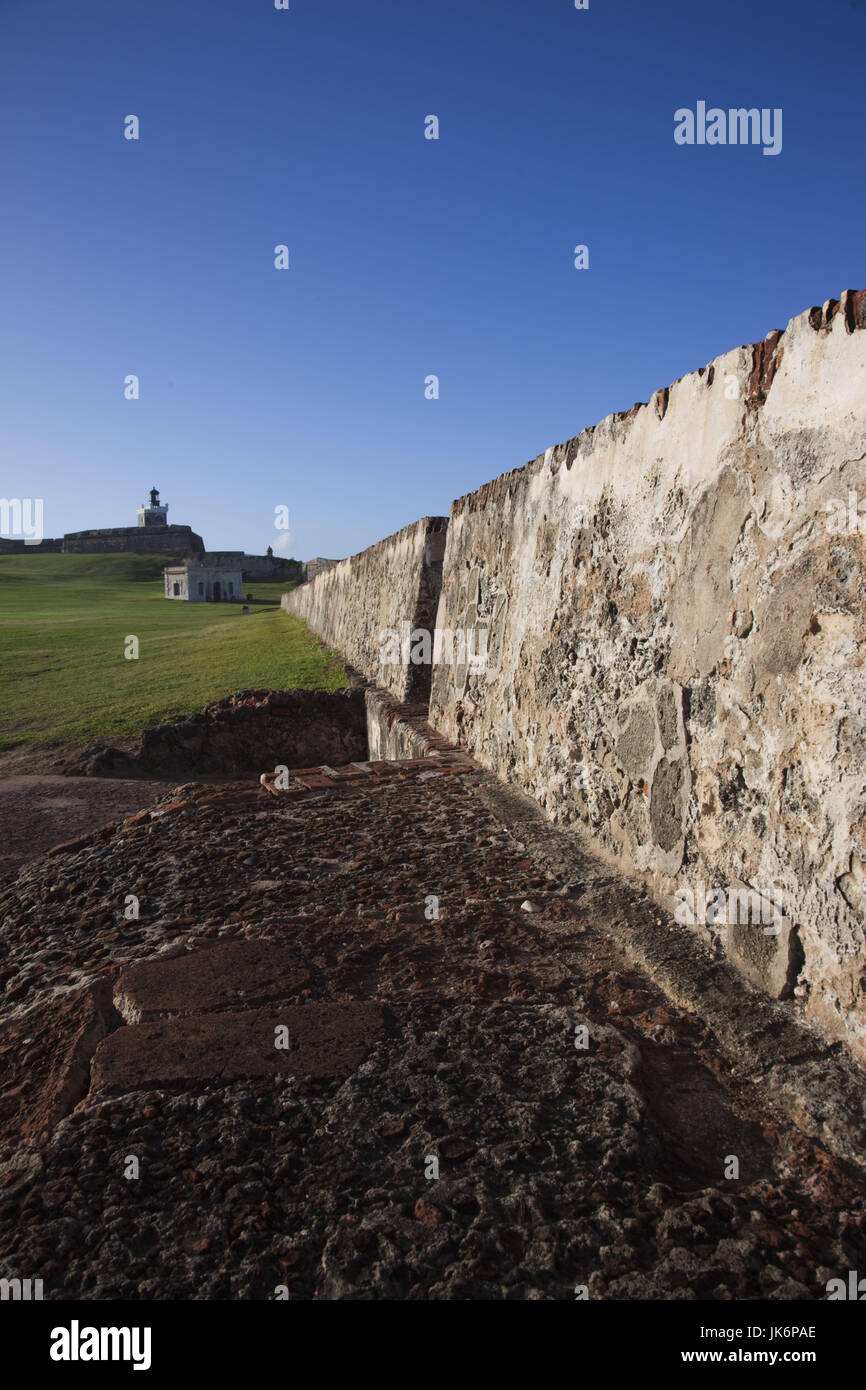 Puerto Rico, San Juan, Old San Juan, San Felipe del Morro Fort ...