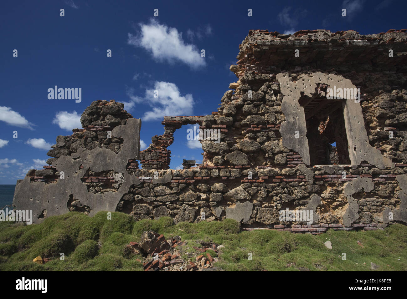 Puerto Rico, San Juan area, Catano, Isla de Cabras, ruins of Fuerte del ...