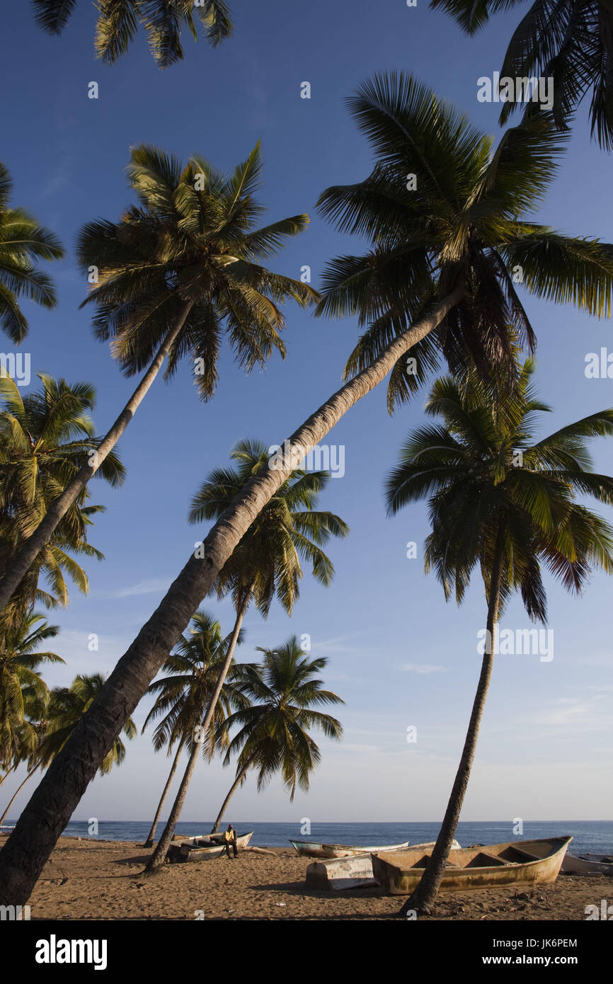 Dominican Republic, North Coast, Nagua, Playa Los Gringos beach Stock ...