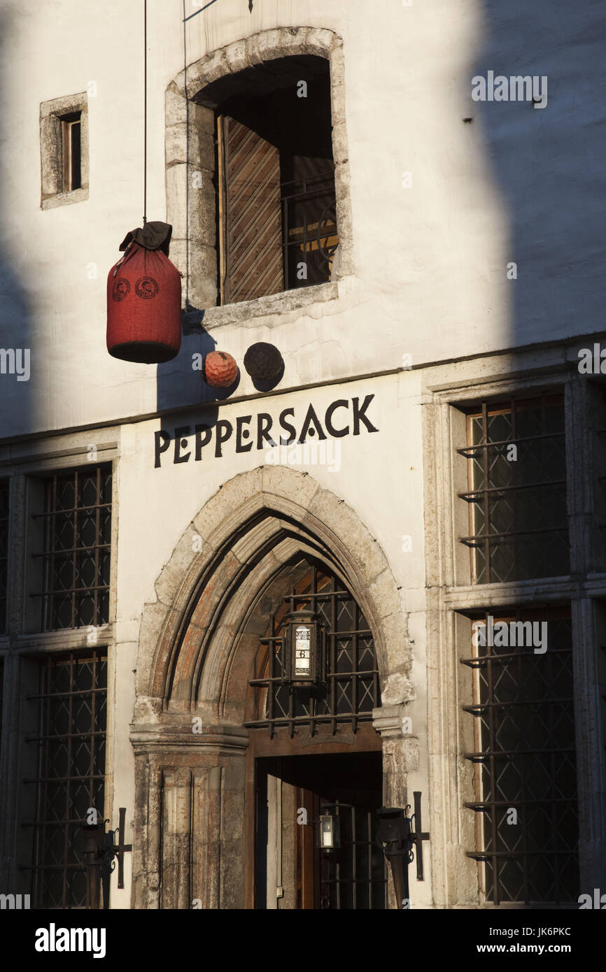 Estonia, Tallinn, Old Town, Raekoja plats, Town Hall Square, Peppersack ...