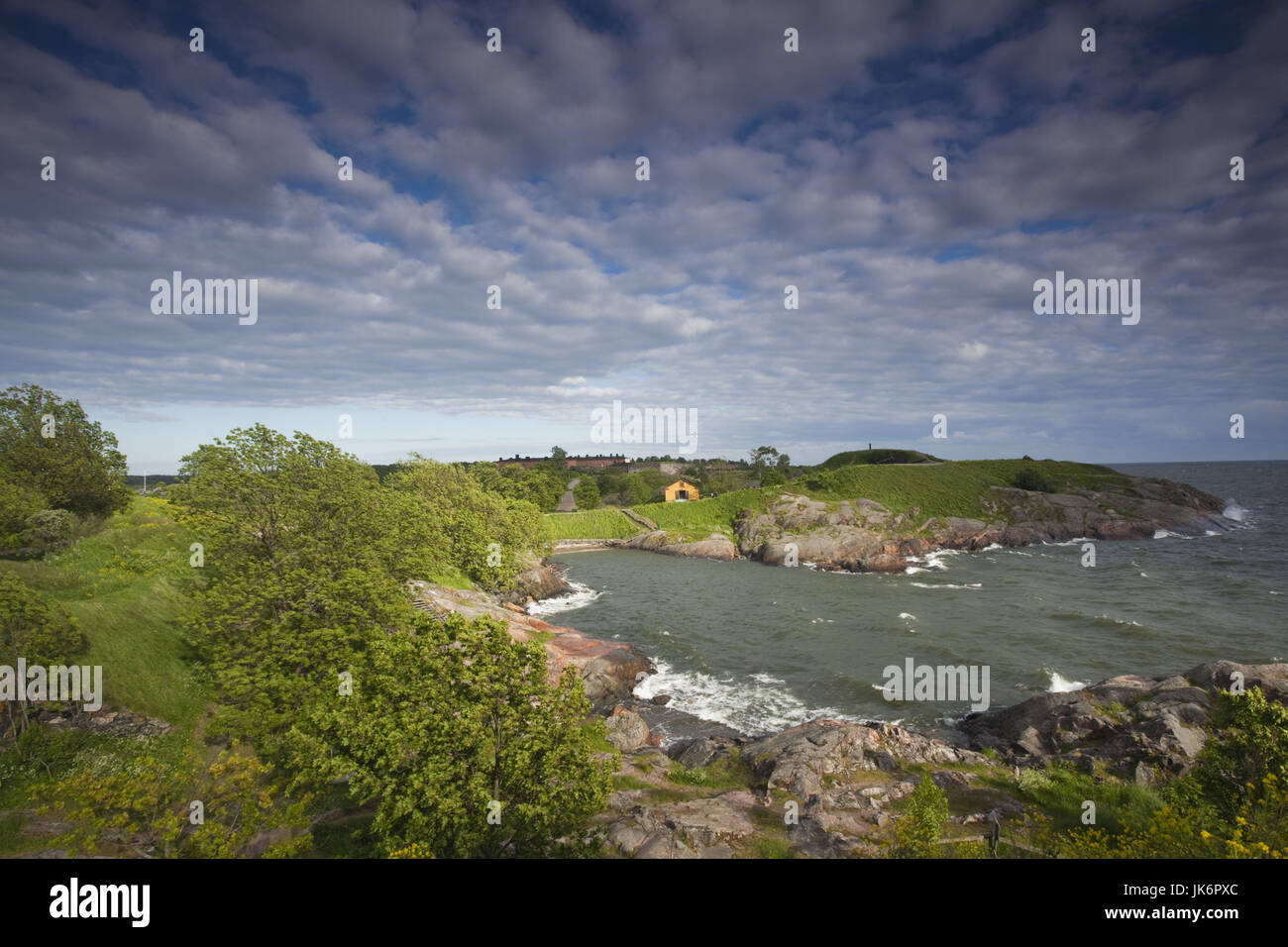 Finland, Helsinki, Suomenlinna-Sveaborg Fortress, fortress landscape ...