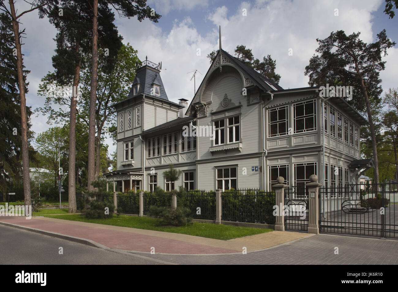 Latvia, Jurmala, Majori Village, new dacha beach house Stock Photo - Alamy
