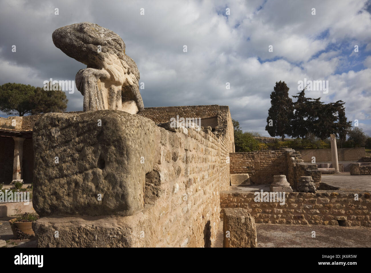 Tunisia, Tunis, Carthage, ruins of Roman-era Villas Stock Photo - Alamy