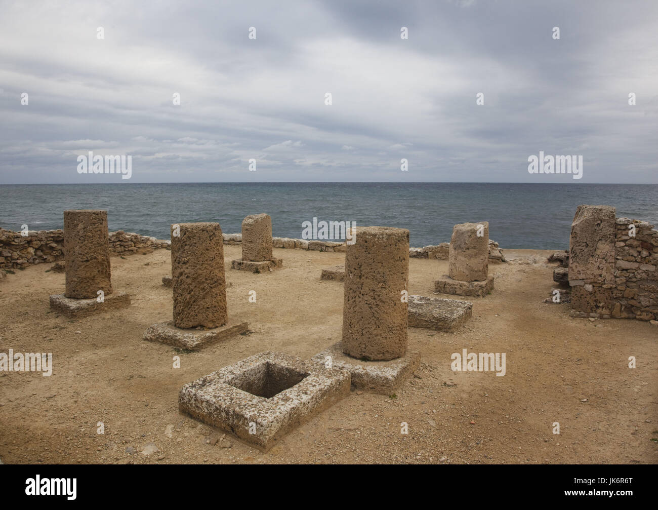 Tunisia, Cap Bon, Kerkouane, ruins of ancient Punic settlement Stock ...