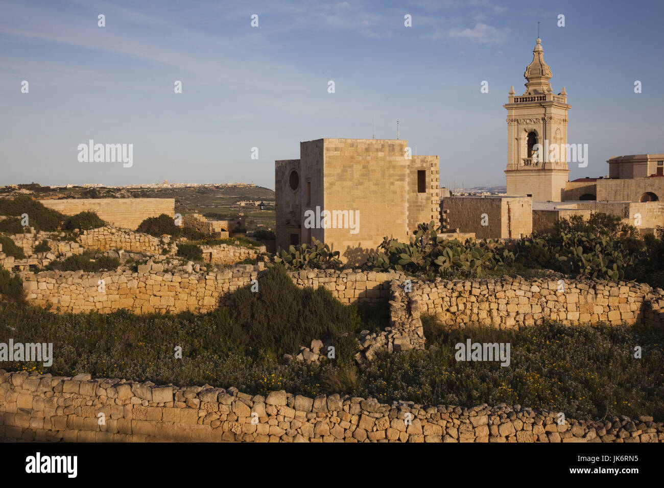 Malta, Gozo Island, Victoria-Rabat, Il-Kastell fortress, tower of ...