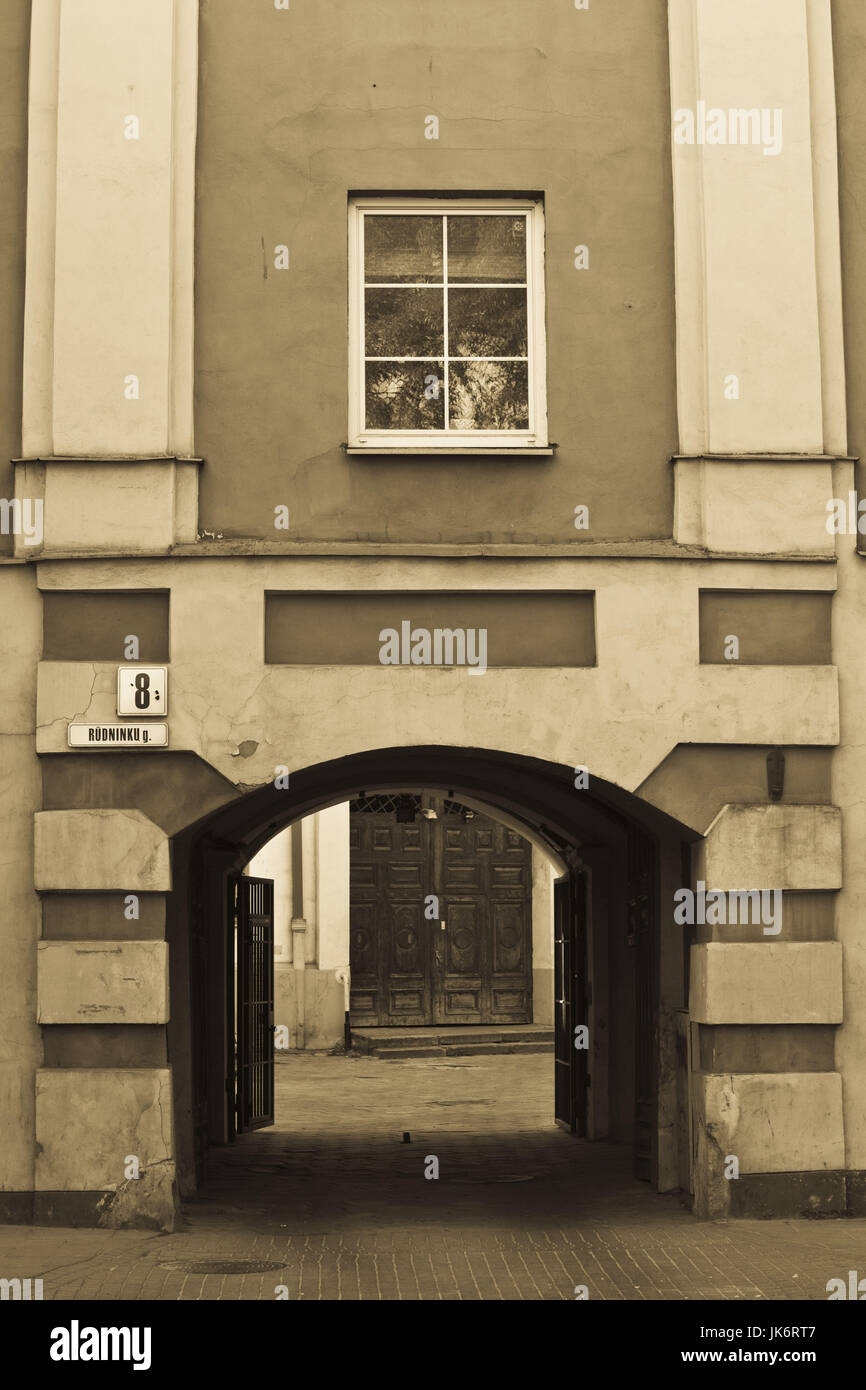 Former entrance gate to the vilnius jewish ghetto hi-res stock ...