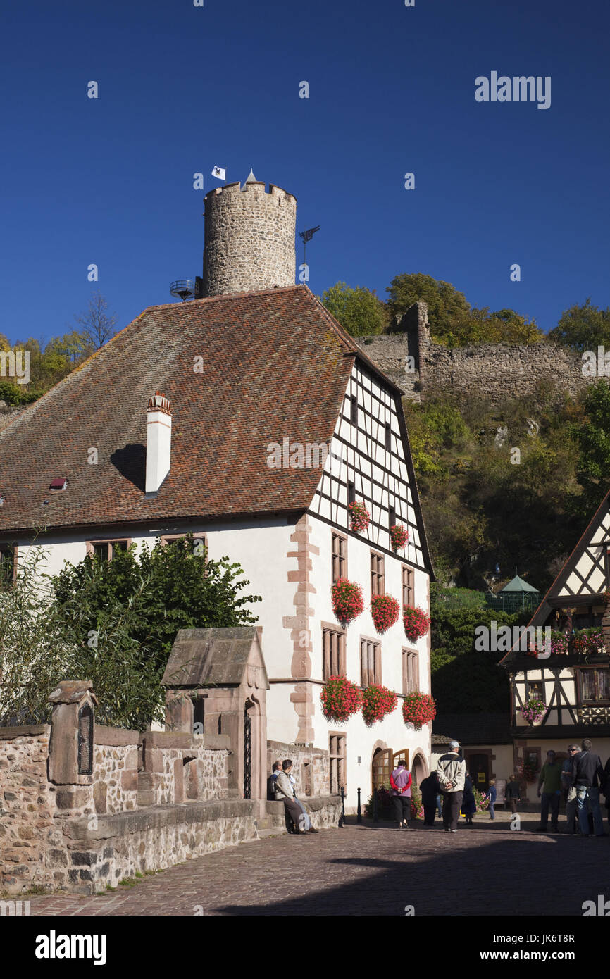 France, Haut-Rhin, Alsace Region, Alasatian Wine Route, Kaysersberg ...