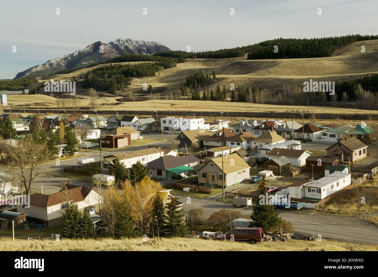 Kanada, Alberta, Coleman, Ortsansicht Nordamerika, westliche ...