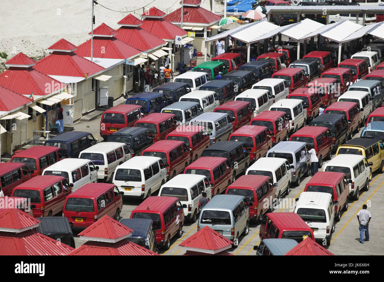 Grenada, St. George's, Busstation, Übersicht Karibik, Westindische ...