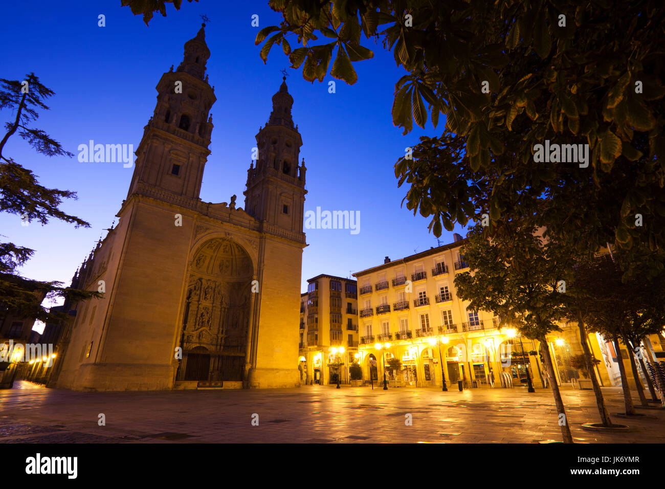 Spain, La Rioja Region, La Rioja Province, Logrono, Cathedral of Santa ...