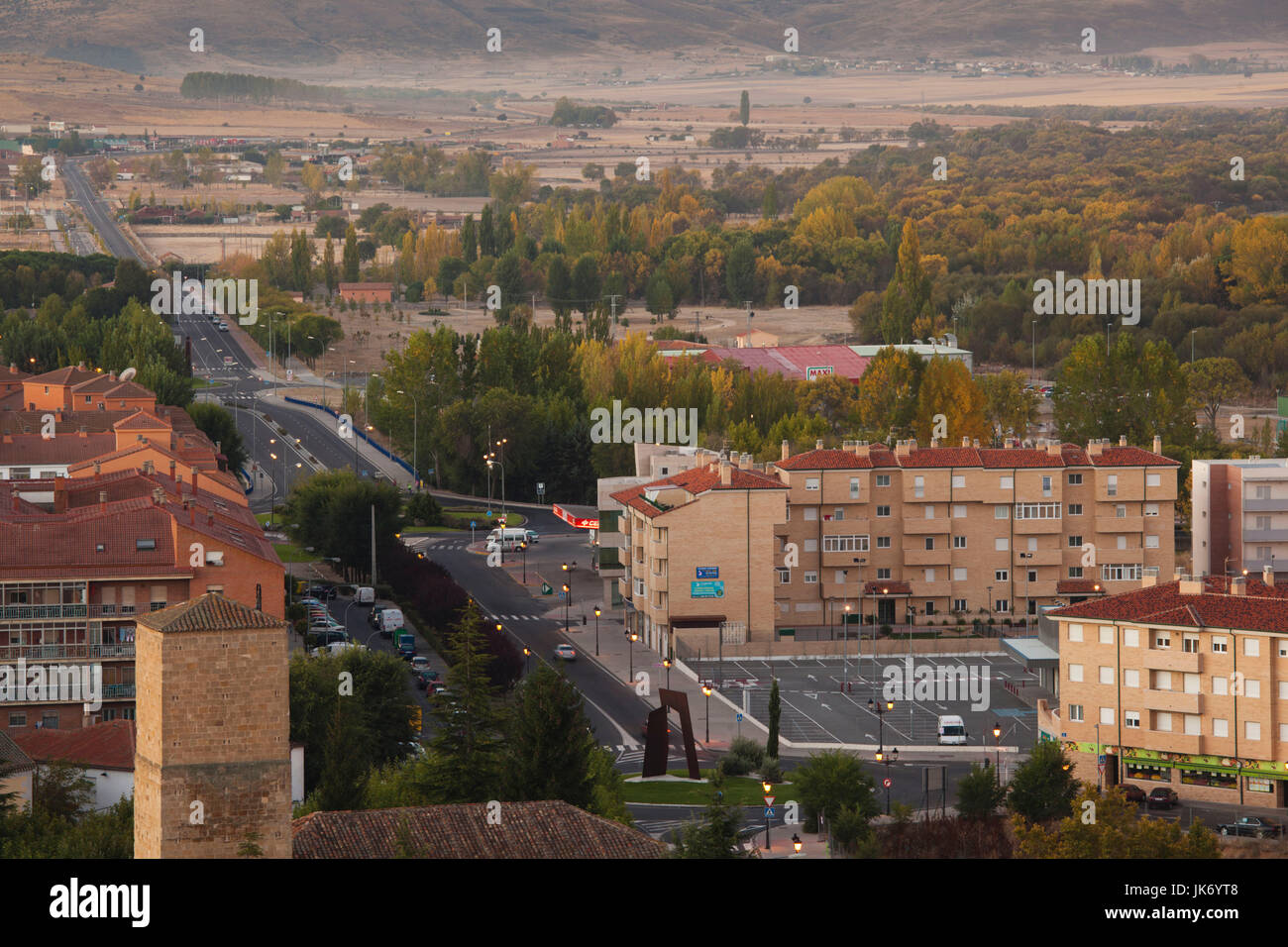 Spain, Castilla y Leon Region, Avila Province, Avila, elevated view of ...