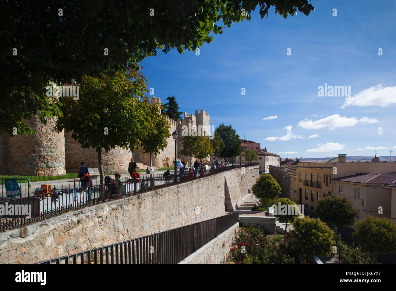 Spain, Castilla y Leon Region, Avila Province, Avila, Las Murallas ...