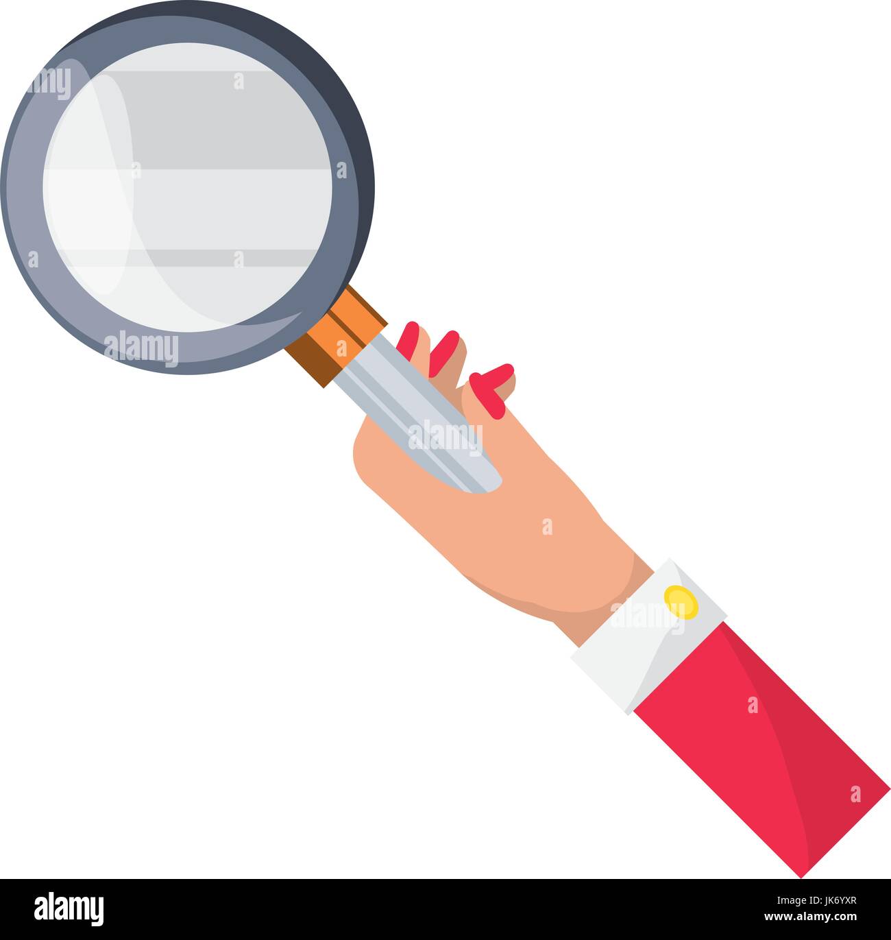 Magnifying glass lupe Stock Vector Image & Art - Alamy
