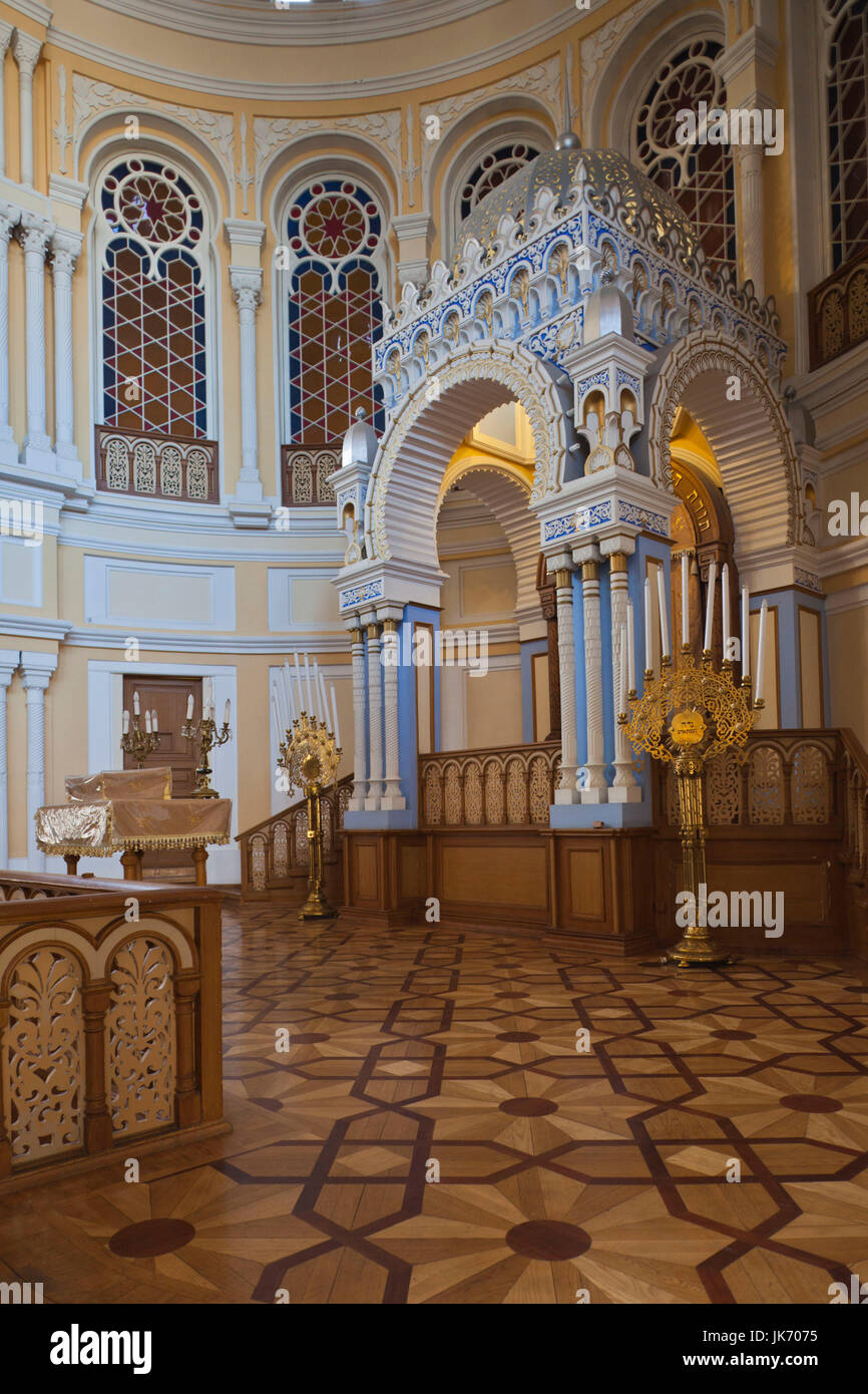 Russia, Saint Petersburg, Mariinsky, Grand Choral Synagogue, interior ...