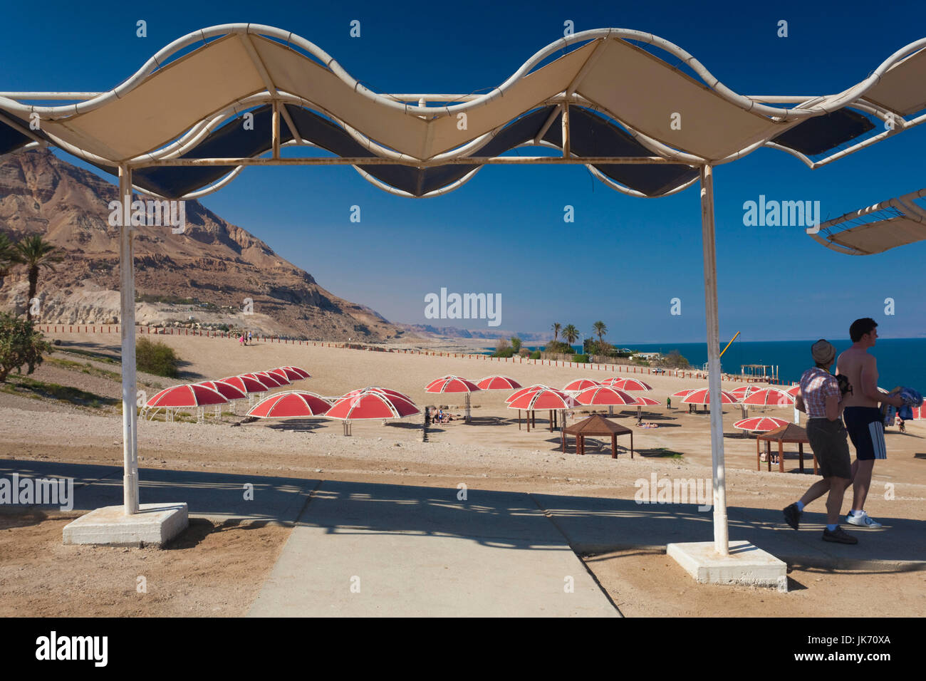 Israel, Dead Sea, Ein Gedi, Ein Gedi Beach, NR Stock Photo - Alamy