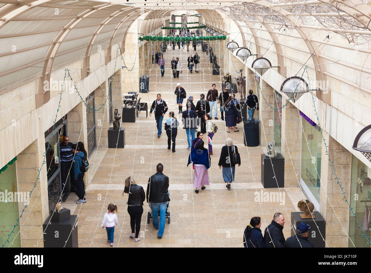 Israel, Jerusalem, New City, Mamilla Mall Promenade, NR Stock Photo - Alamy