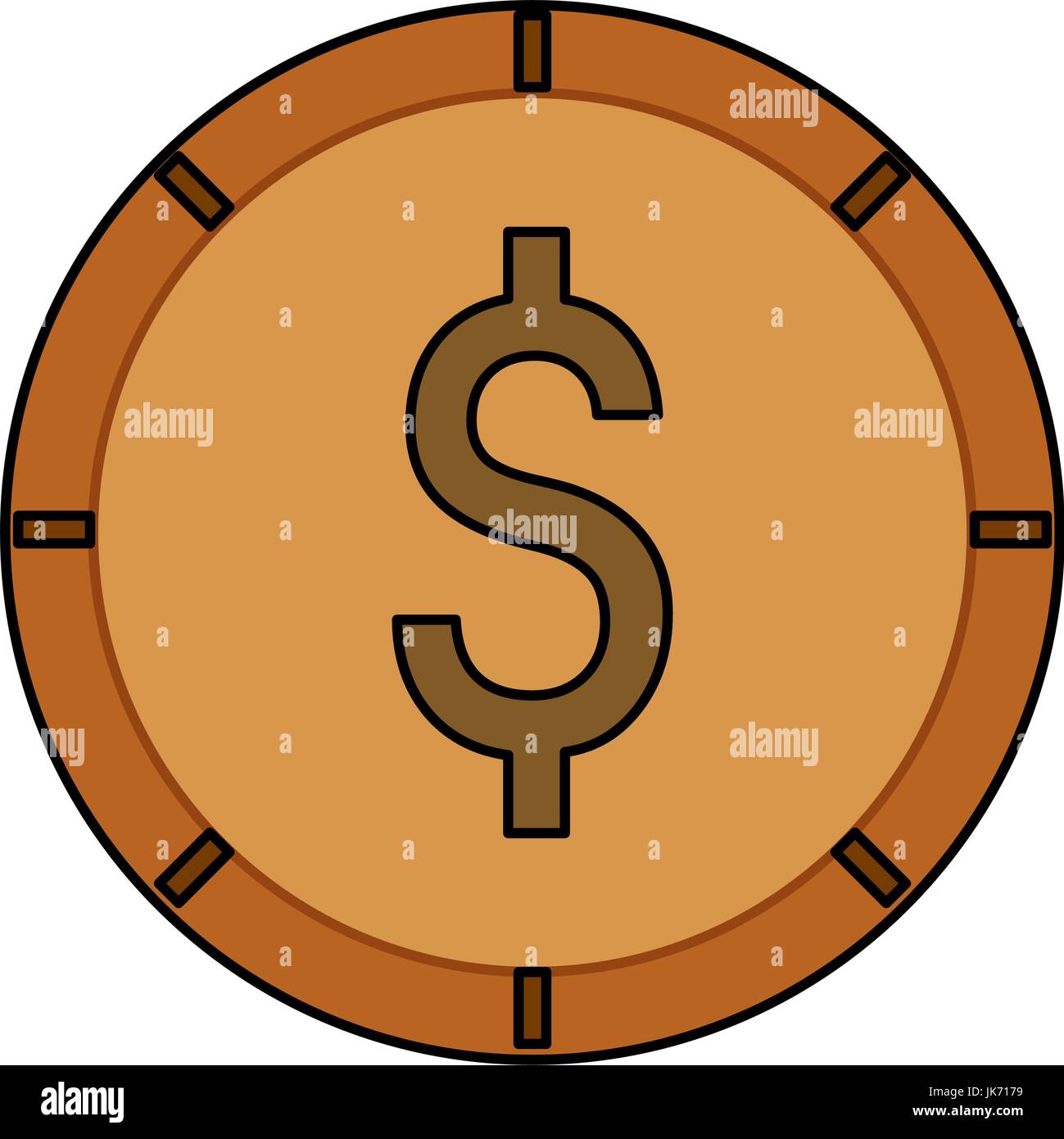 Money coin isolated Stock Vector Image & Art - Alamy