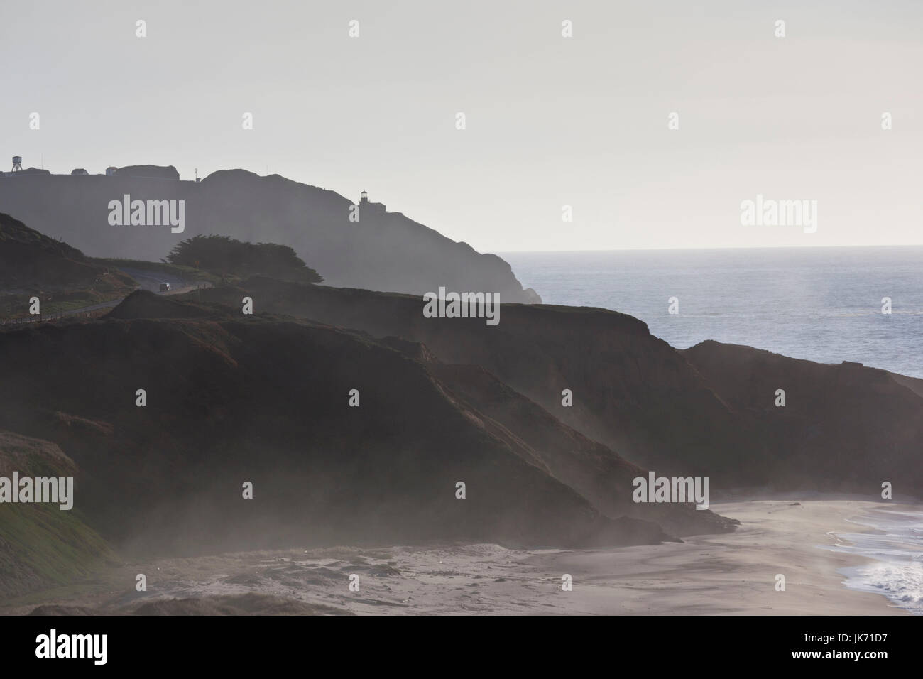 USA, California, Central Coast, Big Sur Area, Point Sur Lighthouse ...